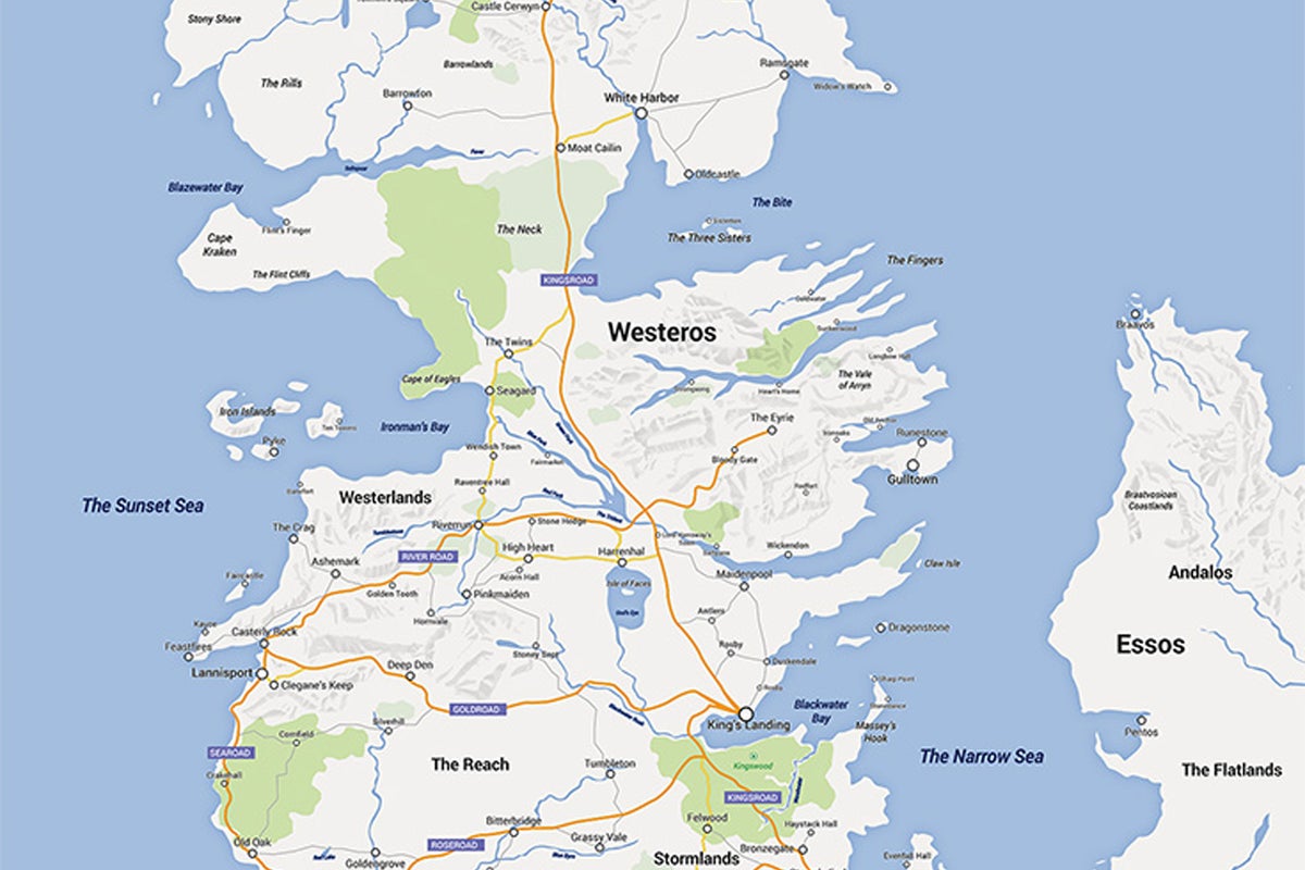 Game of Thrones' Westeros remade in Google Maps by Reddit user | The ...