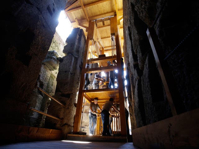 Rebuilding a Roman death trap: Ancient machine that carried animals ...