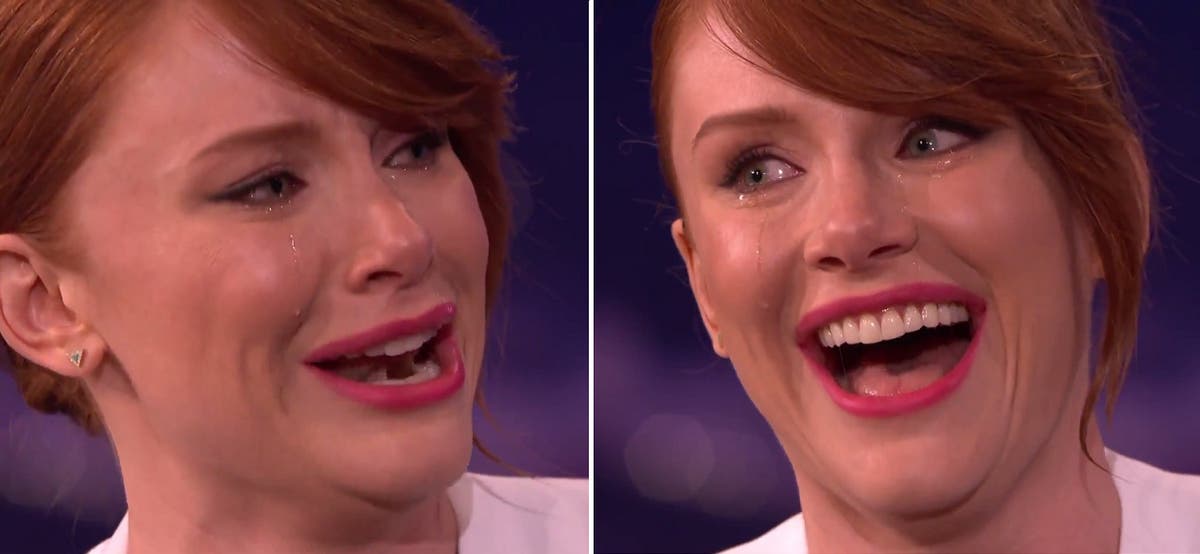 Watch Bryce Dallas Howard cry on demand over styrofoam | The ...