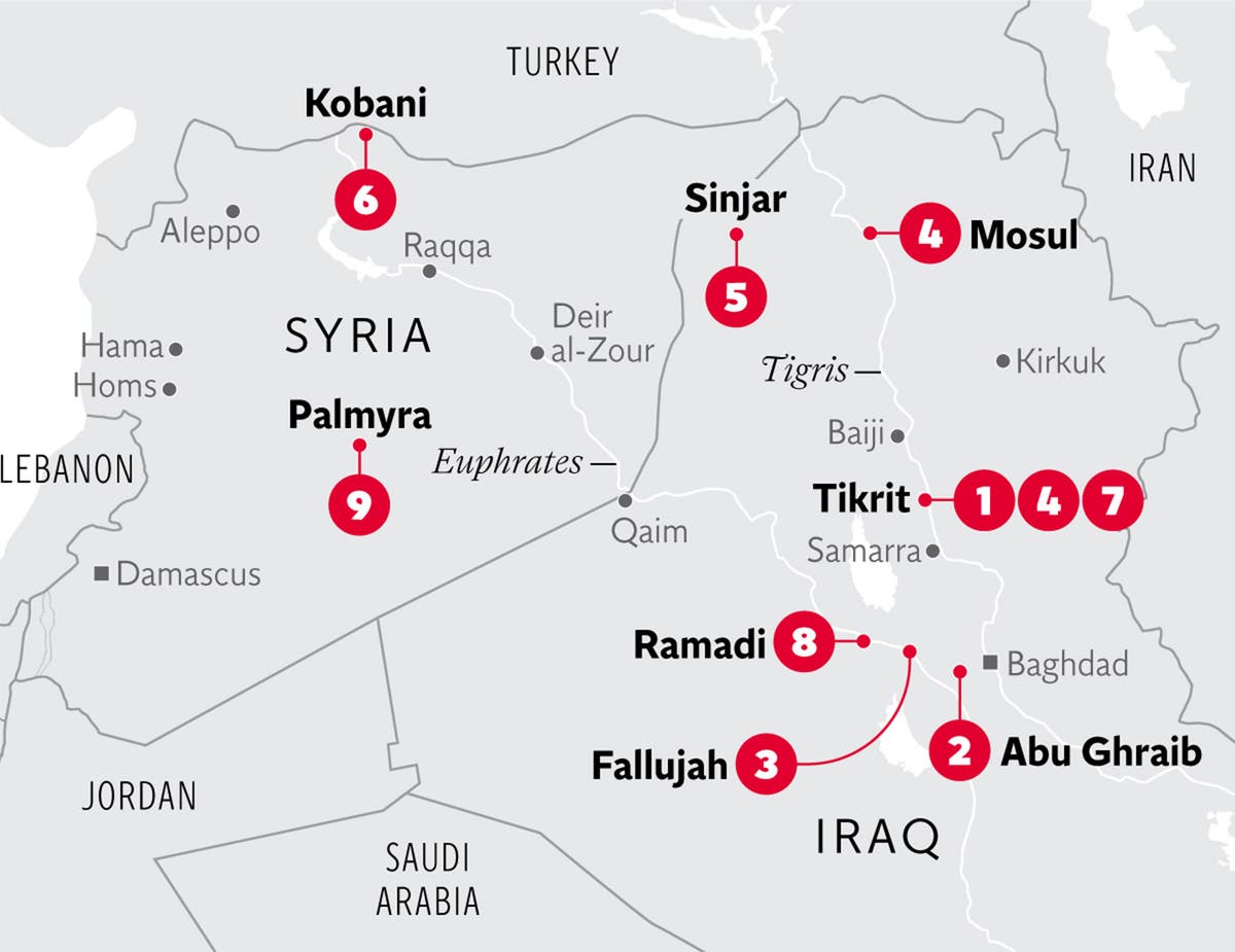 Isis, a year of the caliphate: Nine battles that made the group what it ...