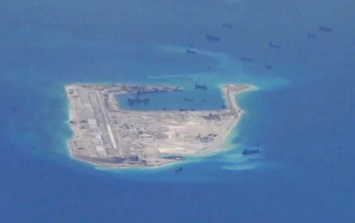 China has nearly completed the artificial island it is building to grab ...