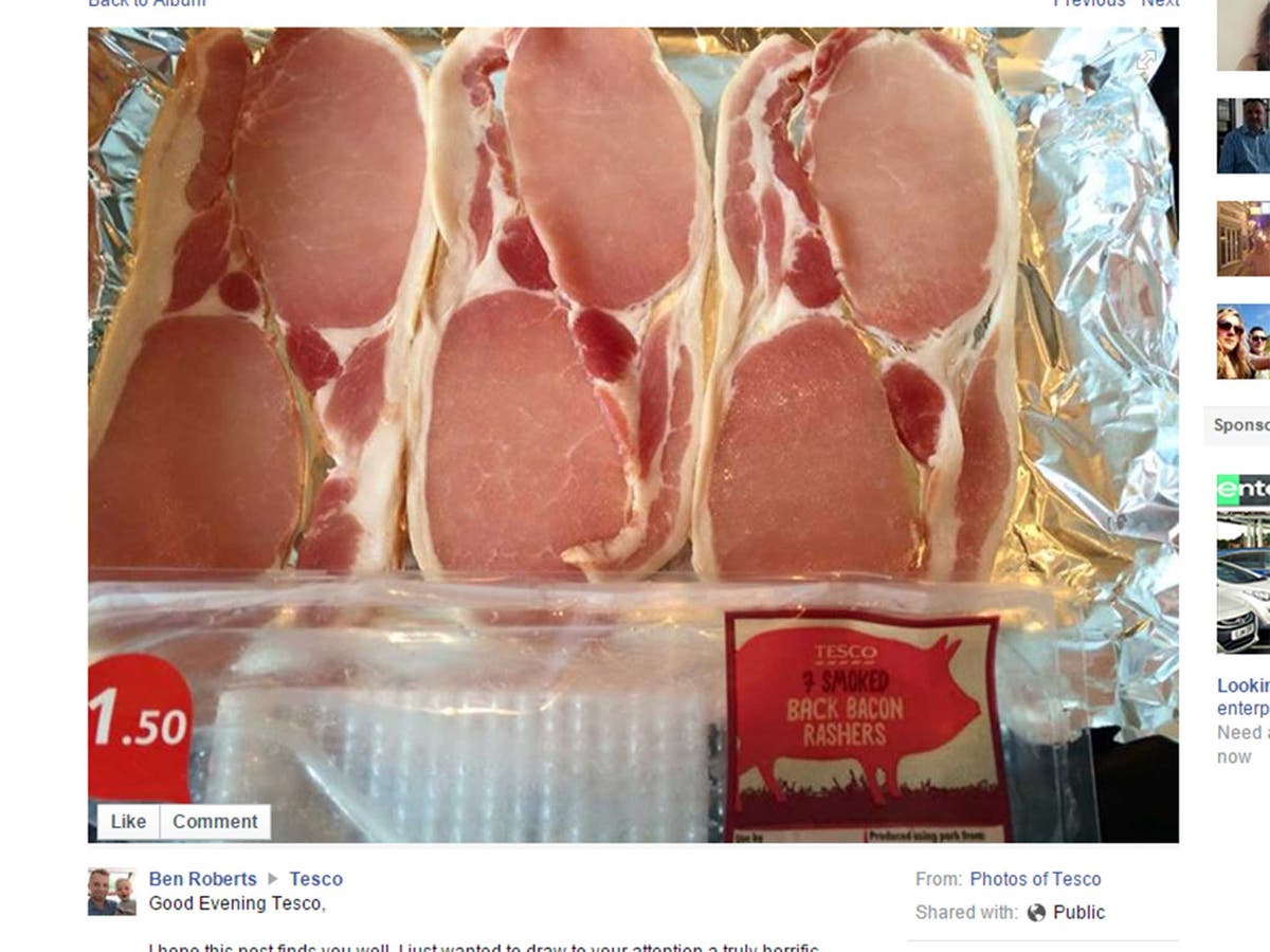 Man's bacon ordeal goes viral after finding himself one rasher short of ...