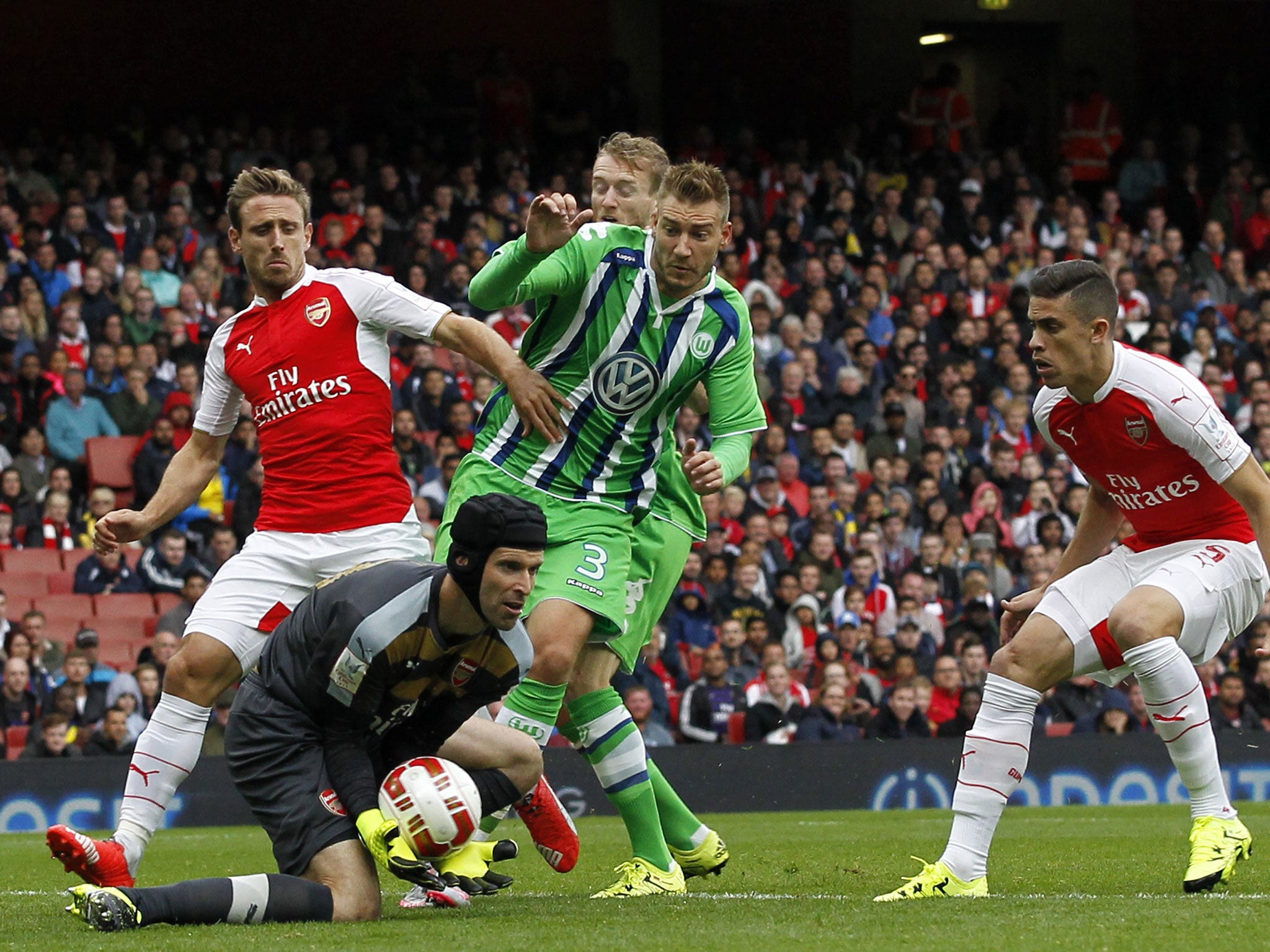 Arsenal vs Wolfsburg match report: Petr Cech claims clean sheet on home ...