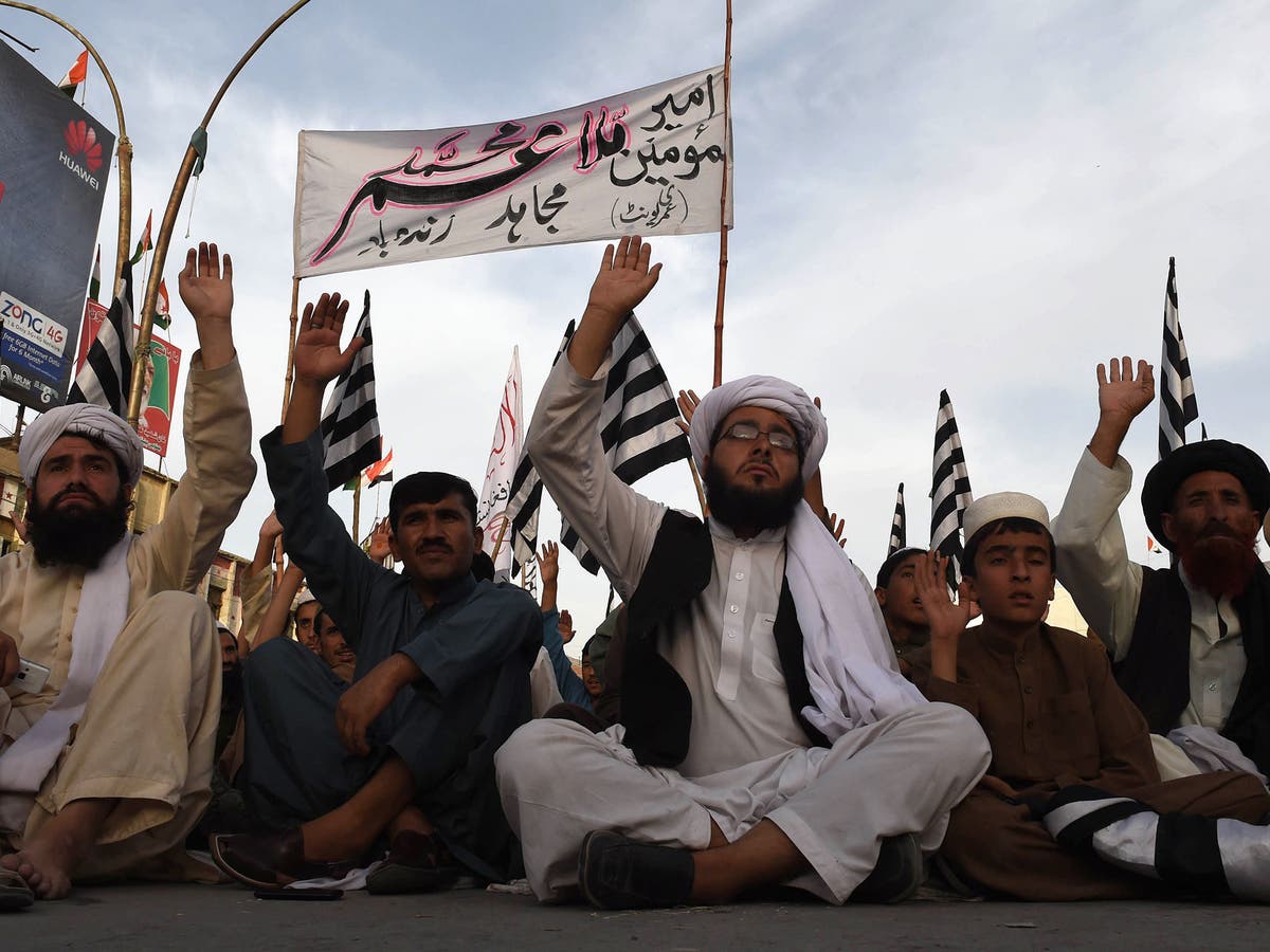 Taliban video shows members pledging allegiance to new leader Mullah ...