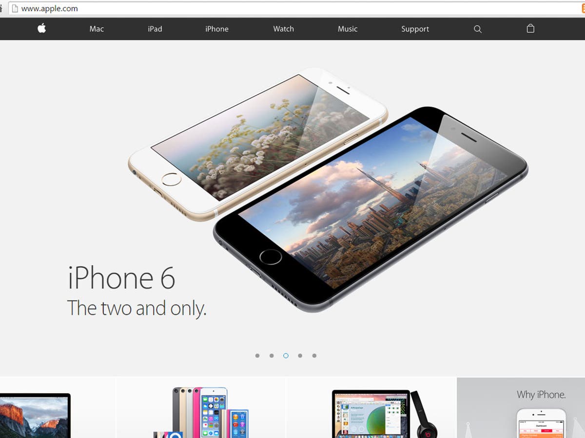 Apple Store website redesigned, finally makes sense | The Independent ...