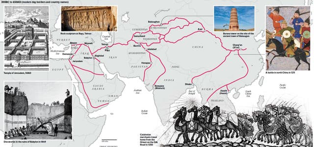 The Silk Roads that trace civilisation: Long before the West rose to ...