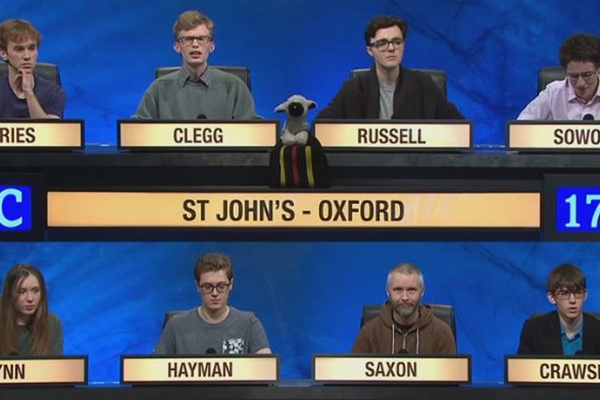 University Challenge contestant’s ‘jump’ reaction to teammate’s buzzer ...