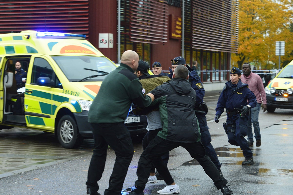Sweden sword attack: 'Two dead' as police shoot masked sword-wielding ...