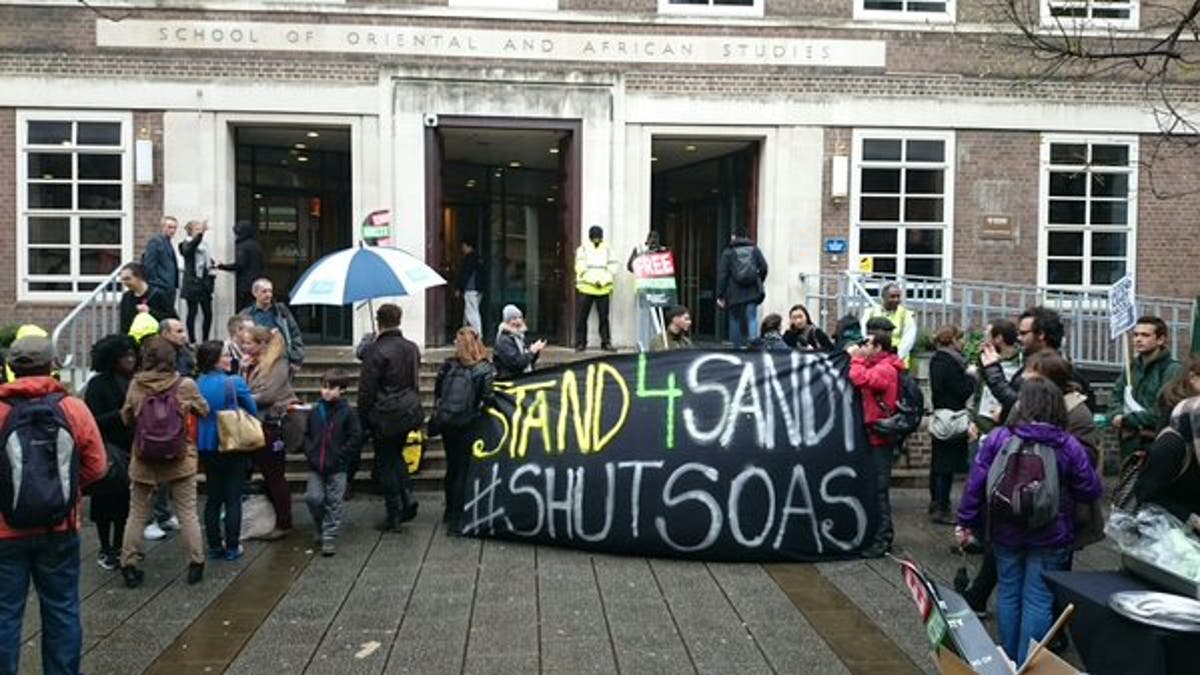 SOAS forced to cancel lectures as students protest against suspension ...