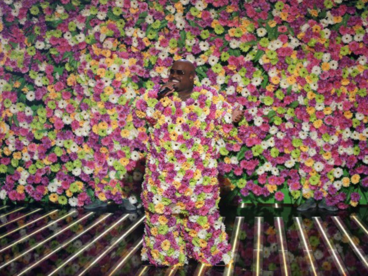 Cee Lo Green wore a suit made entirely of flowers for his X Factor ...