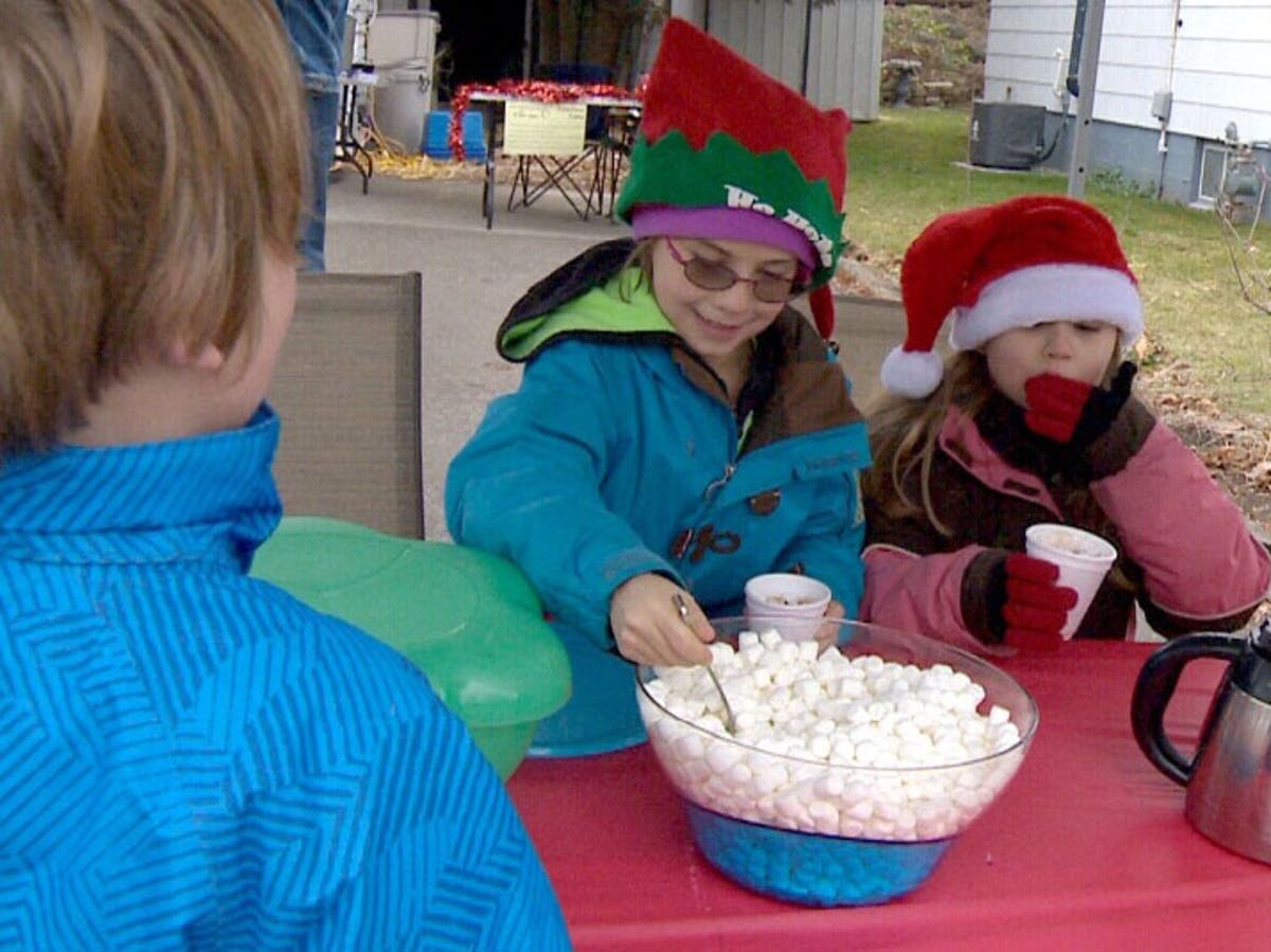 Canadian girl selling hot chocolate on her seventh birthday raises ...