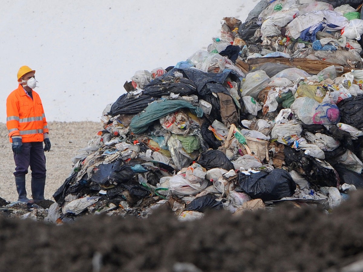 Garbage Collection Naples Italy Landfills