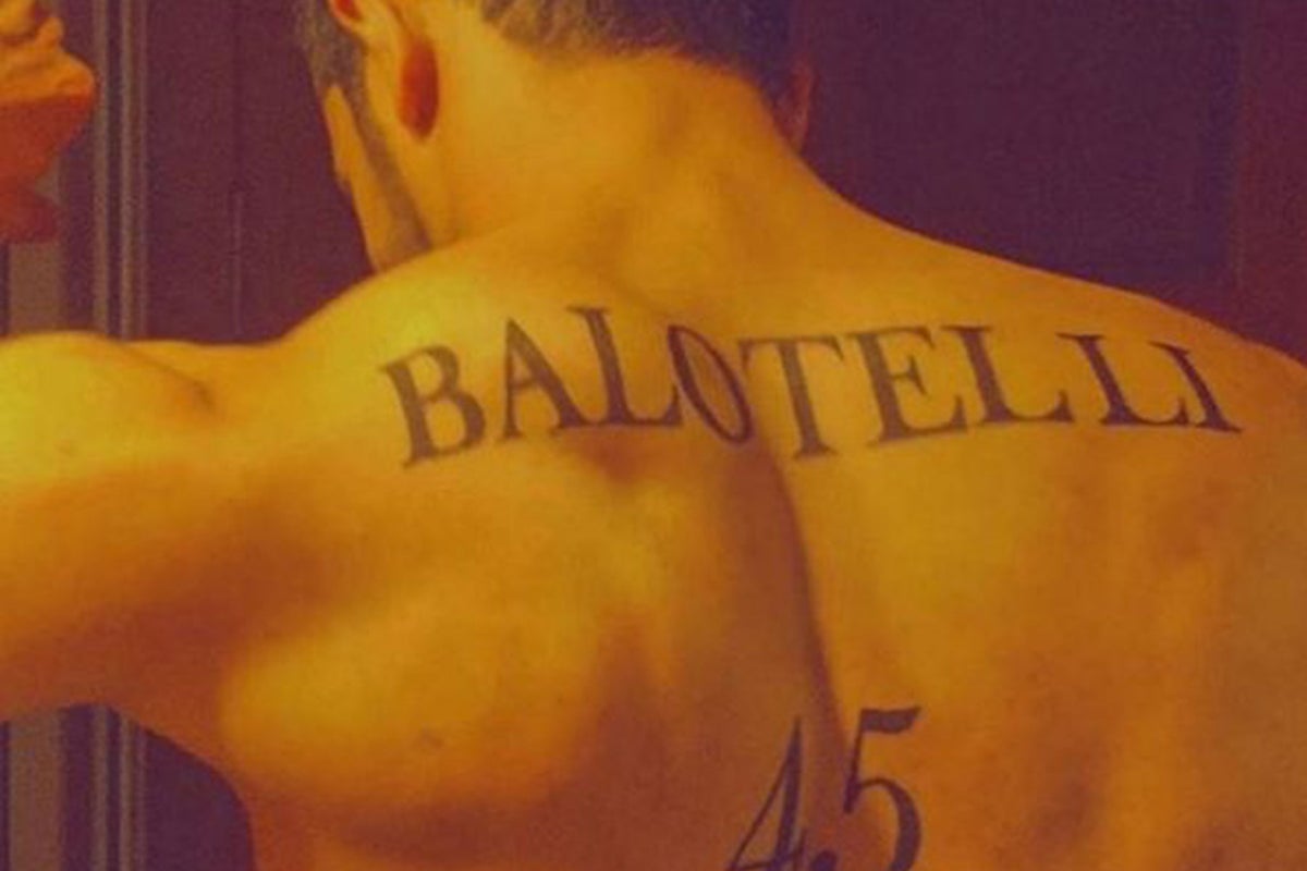 Mario Balotelli fan gets tattoo of on-loan Liverpool striker's surname ...
