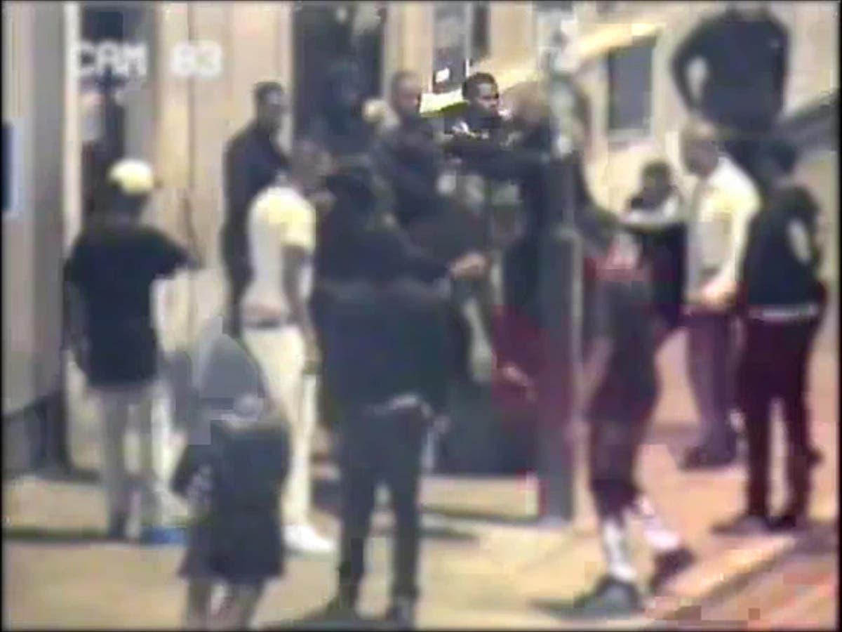 CCTV footage shows man stabbed during brawl outside London nightclub ...