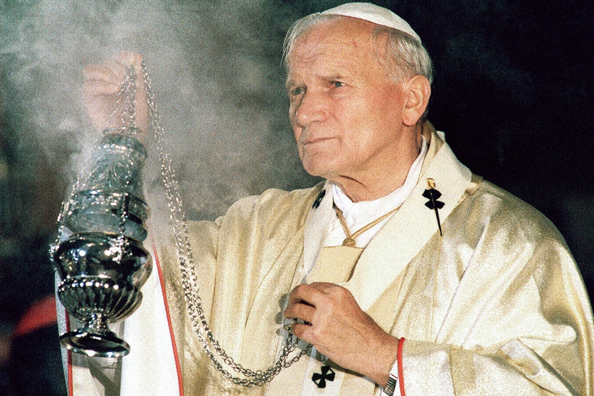 Pope John Paul II's scapular: a Roman Catholic version of a rabbit's ...
