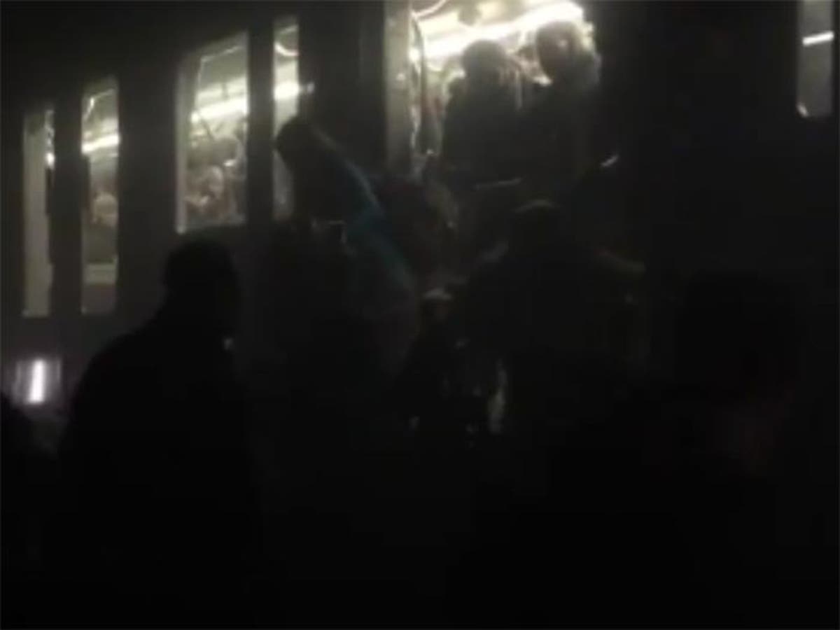 Brussels attacks: Video shows Metro passengers evacuated following ...