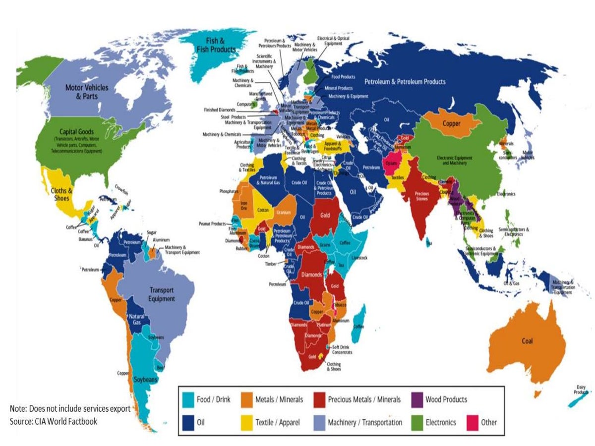 Maps Reveal Biggest Exports And Imports For Every Country UK Import