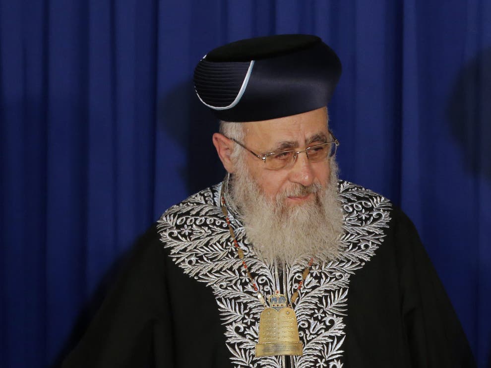 Non-Jews should be forbidden from living in Israel, says Chief Rabbi ...
