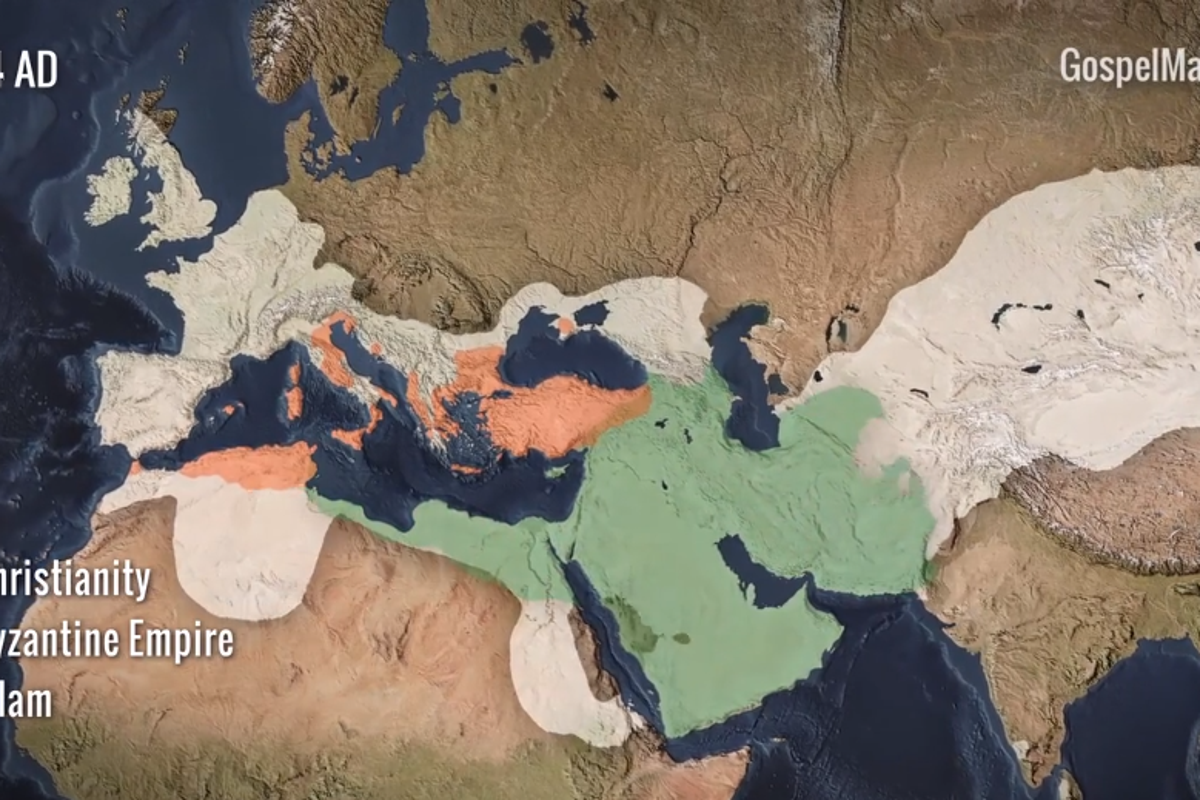 How Christianity and Islam took over the world, in 90 seconds | The ...