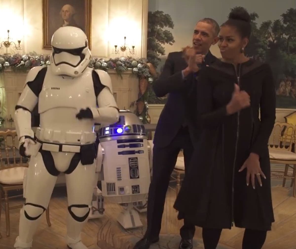It's Barack Obama's final year in office, so he's dancing to funk with ...