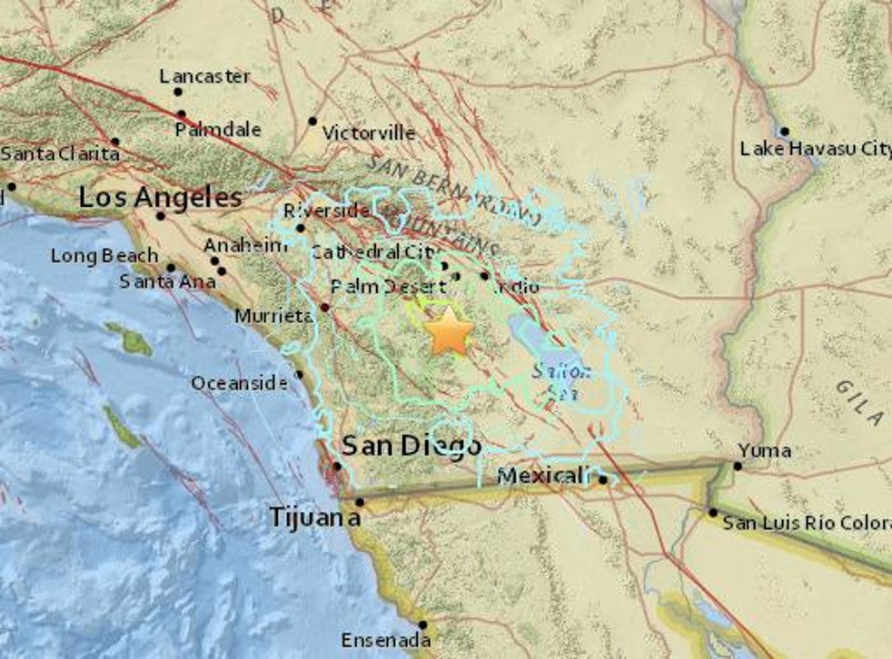 Southern California Earthquake Map - United States Map