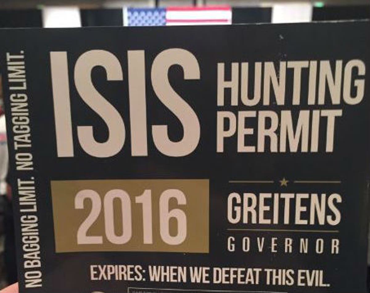 'Isis hunting permits' sold for $10 by Republican candidate in Missouri ...