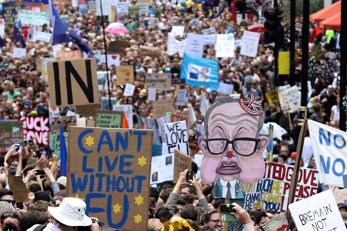 Anti-Brexit protesters to stage mass demonstration outside Tory ...
