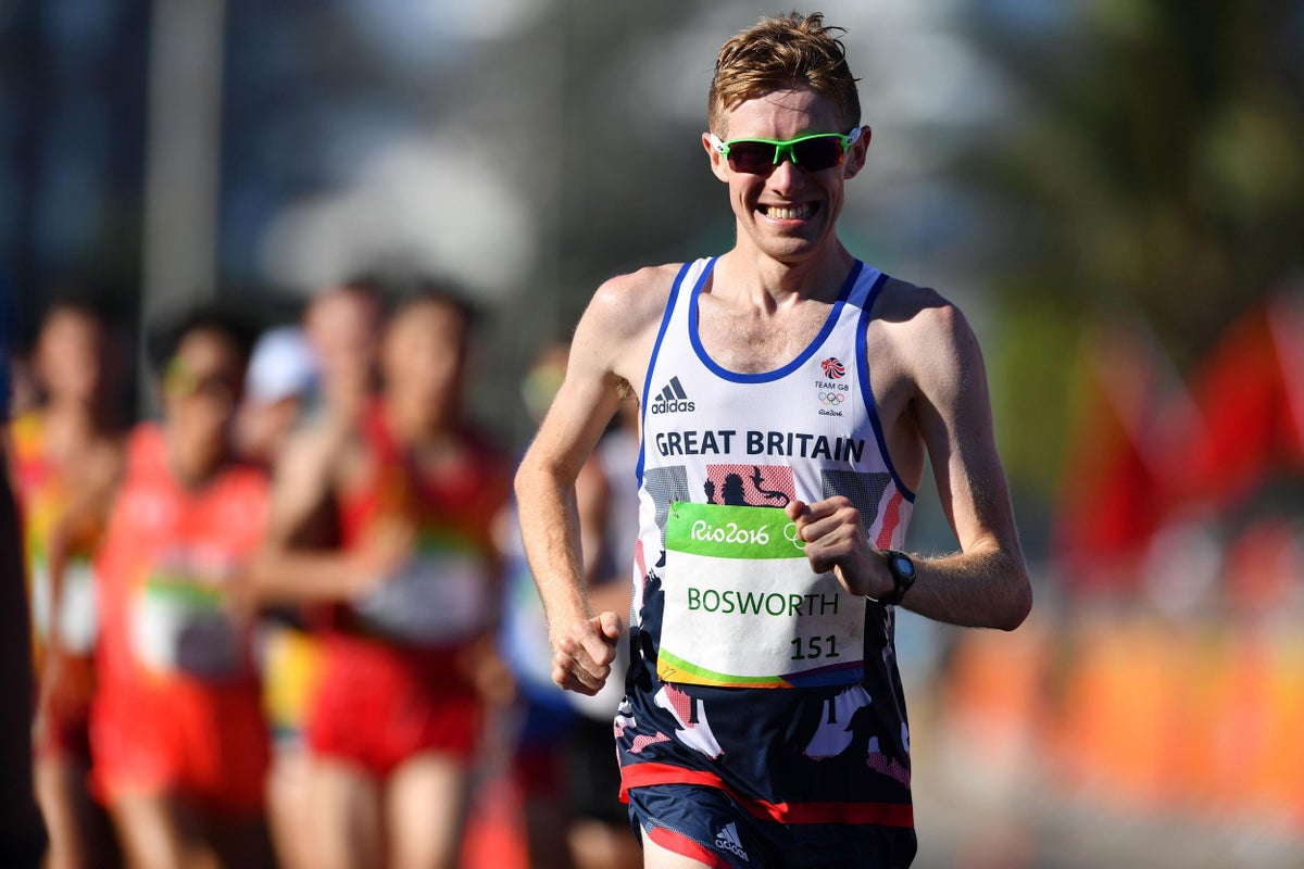 Team GB speed walker Tom Bosworth proposes to his partner Harry Dineley ...