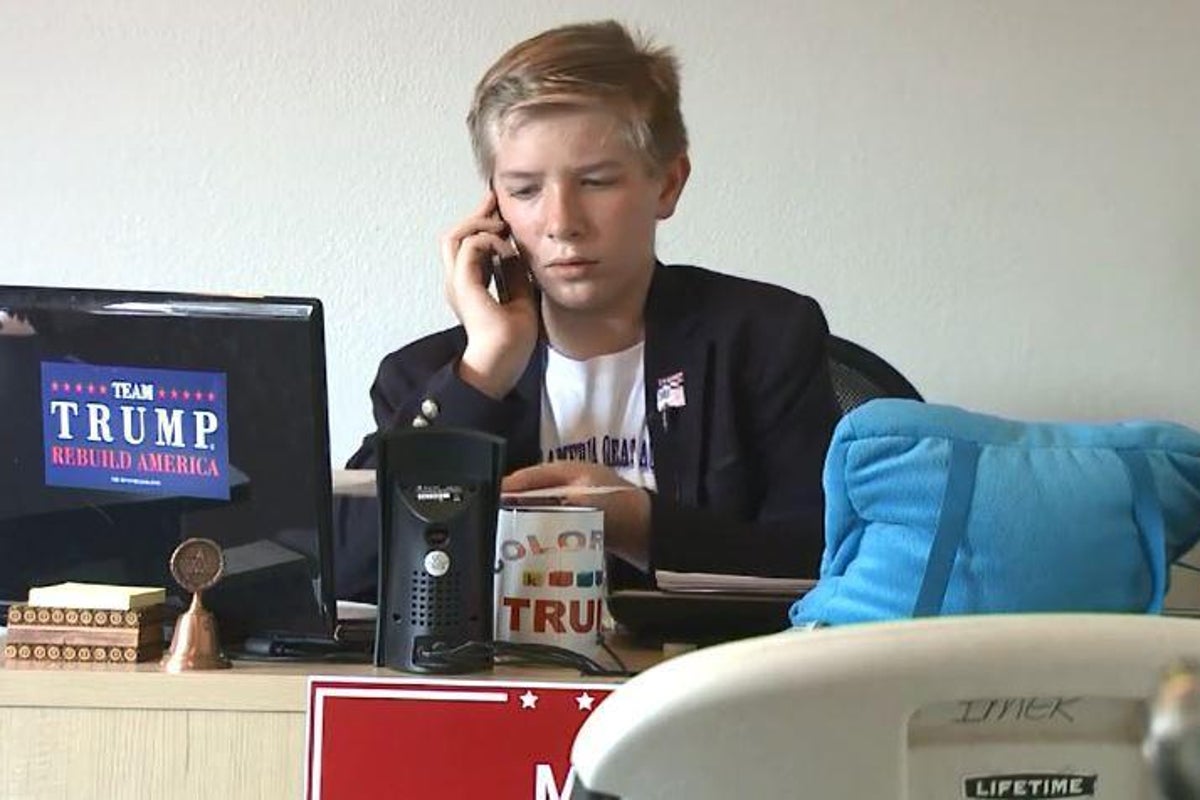 Donald Trump campaign office run by 12-year-old boy | The Independent ...