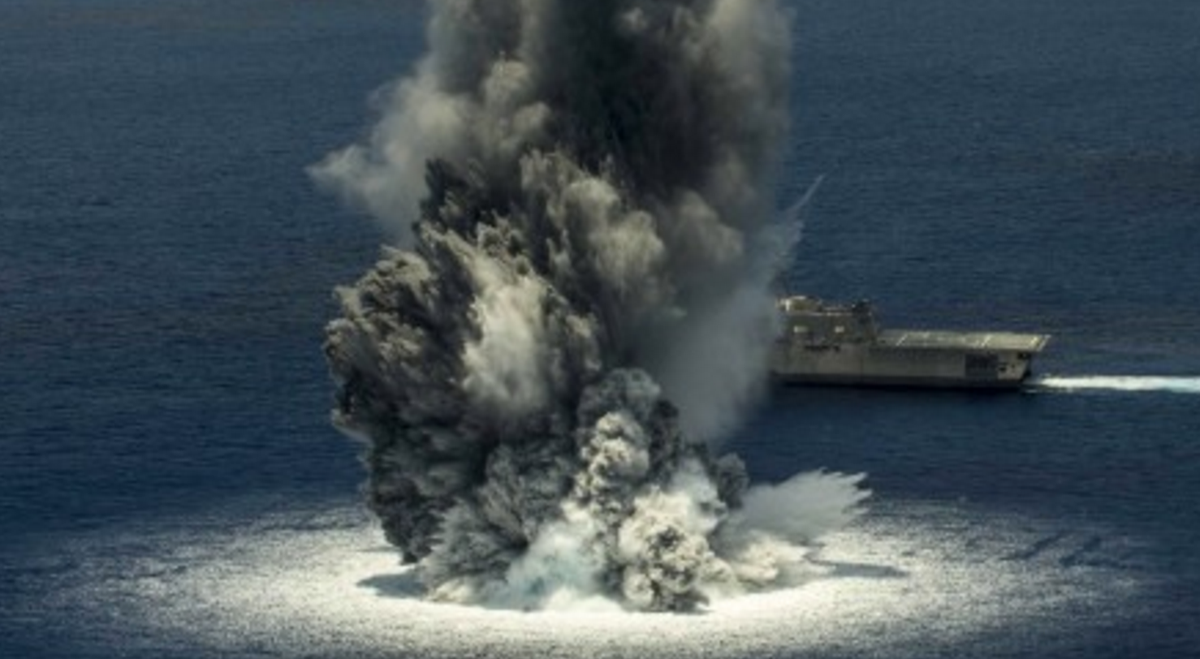 Watch as the US Navy tests its new warship with a huge bomb | The ...