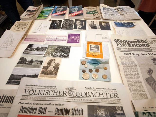 Nazi time capsule: Newspapers, photographs and copies of Mein Kampf ...