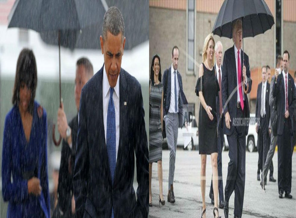 The difference between Barack Obama and Donald Trump in two photos ...