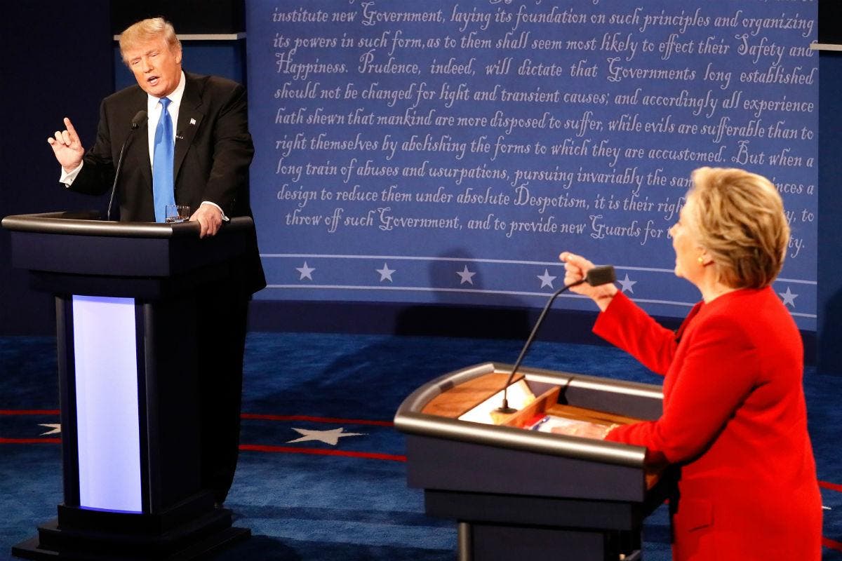 Presidential debate: Hillary Clinton and Donald Trump’s first clash ...