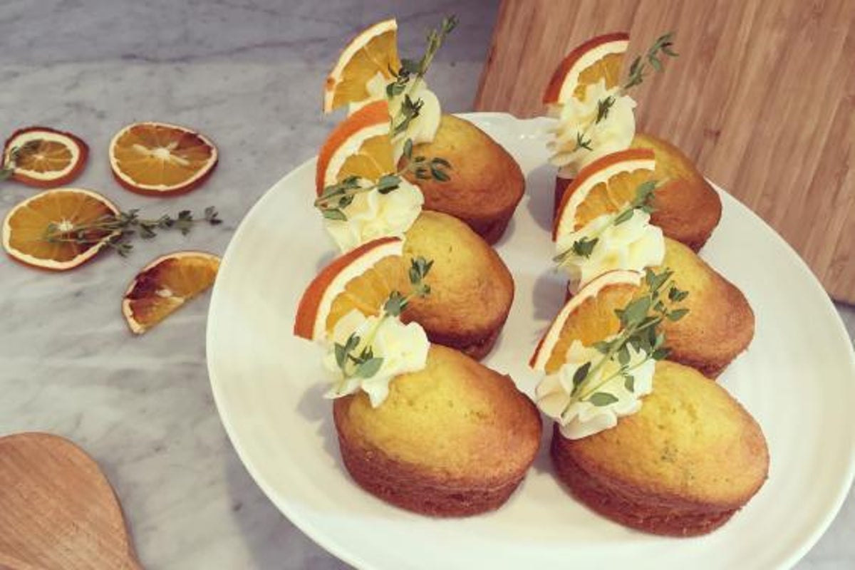 Cake recipes: how to make Orange, thyme and olive oil friands | The ...