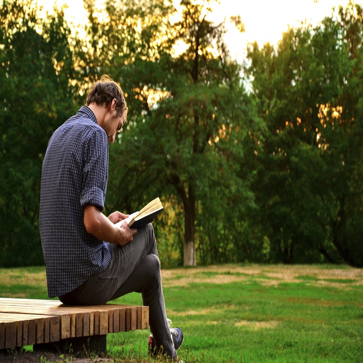 Man Reading Book Nelson DeMille, Blockbuster Author Who Thrilled
