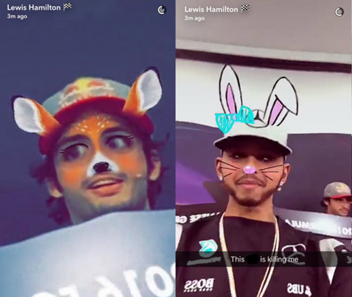 Lewis Hamilton foul-mouthed Snapchat story criticised by reporters for ...