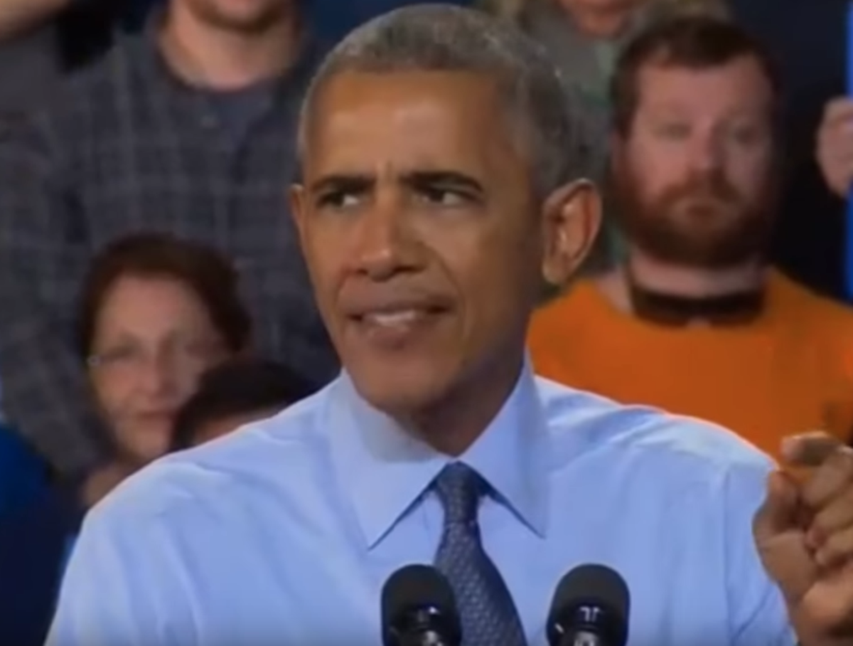 Barack Obama electrifies crowd with anecdote on how he got his election ...