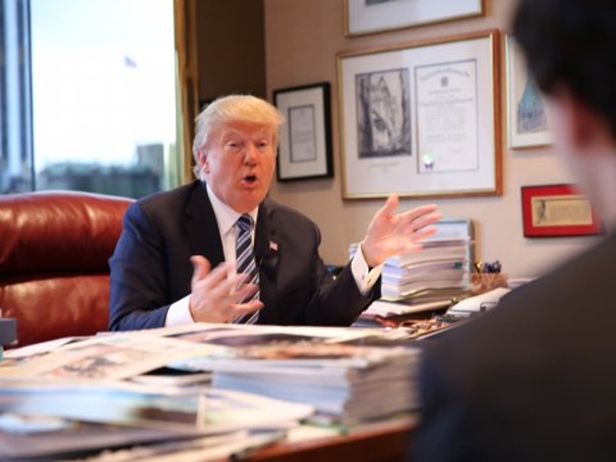 A look inside Donald Trump's Manhattan office | The Independent | The ...