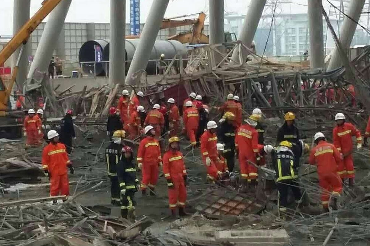 Scores dead in scaffolding collapse at power station in China | The ...