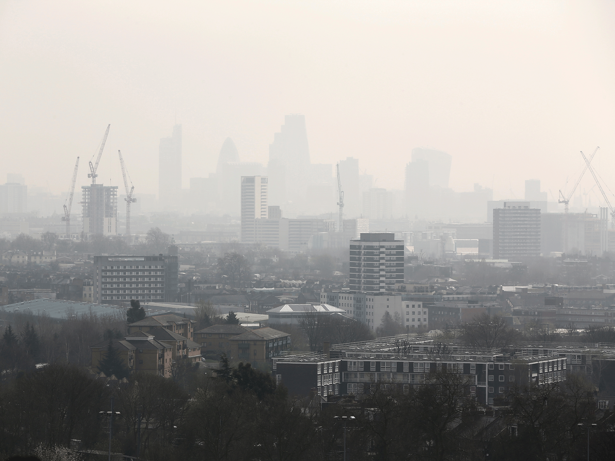 Londoners urged to leave cars at home as polluted air drifts in from ...