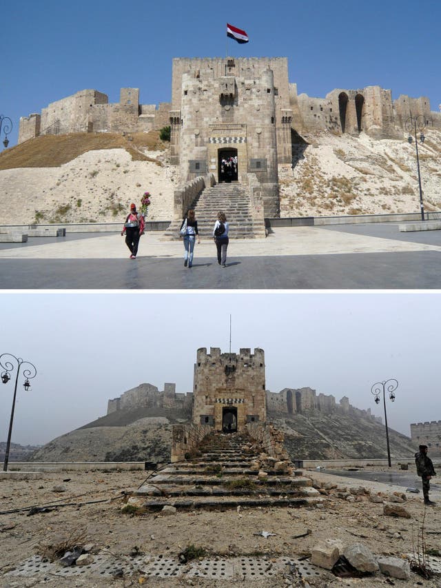 Shocking photos of Aleppo's old city show before and after Syria civil ...