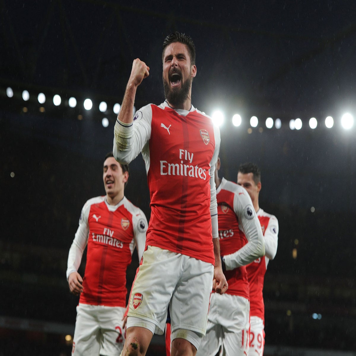 Giroud Celebration Sliding