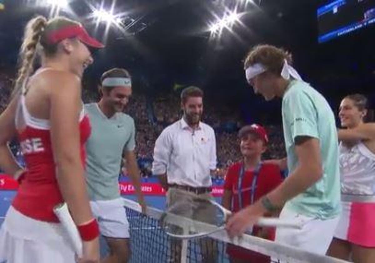 Young Roger Federer fan breaks into tears after meeting her tennis idol ...