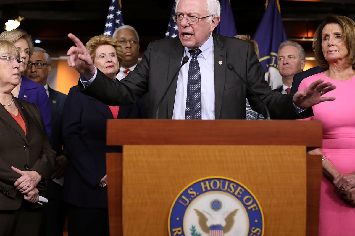 Democrat senators including Bernie Sanders and Elizabeth Warren try to ...
