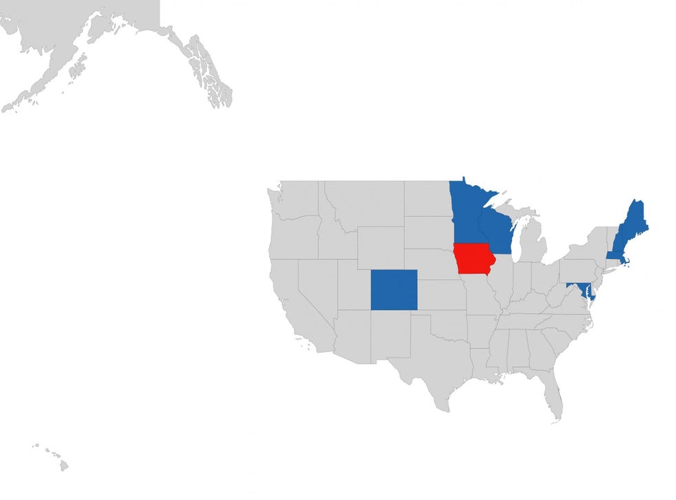 The US election map if 'not voting' was a candidate | indy100 | indy100
