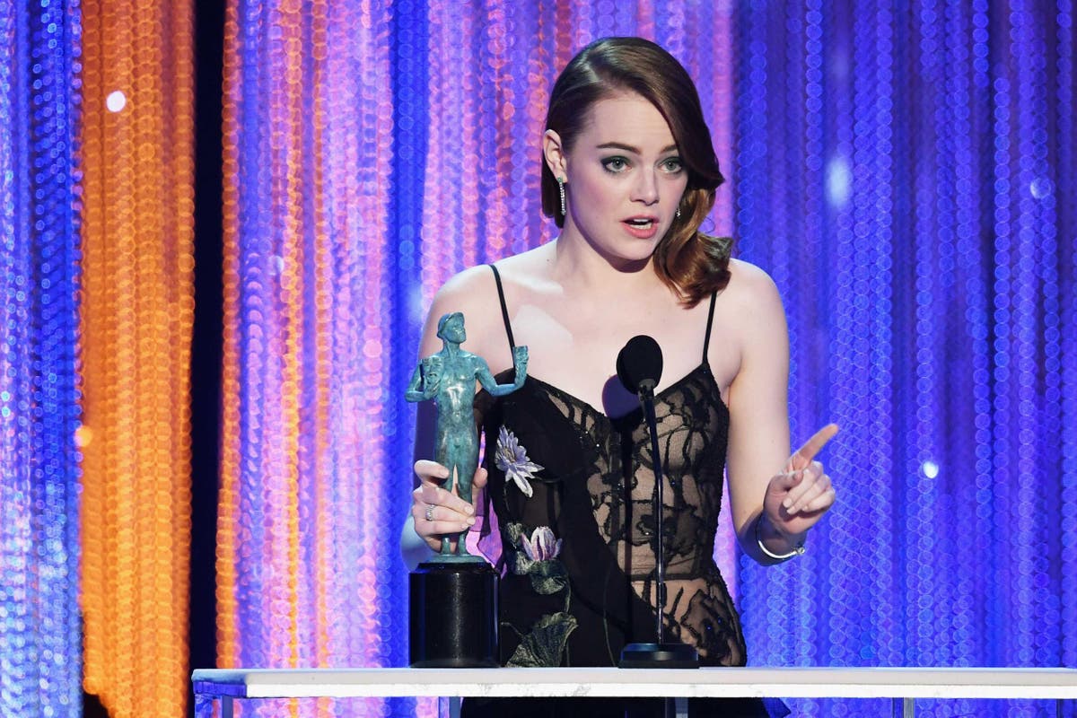 Emma Stone gives emotional SAG speech after winning best actress | The ...