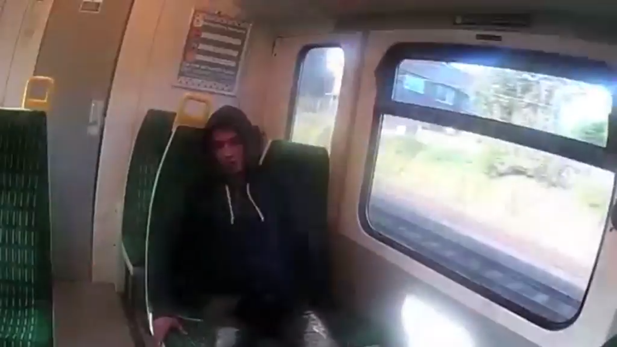 Train fare dodger caught on video attacking London Midland ticket ...