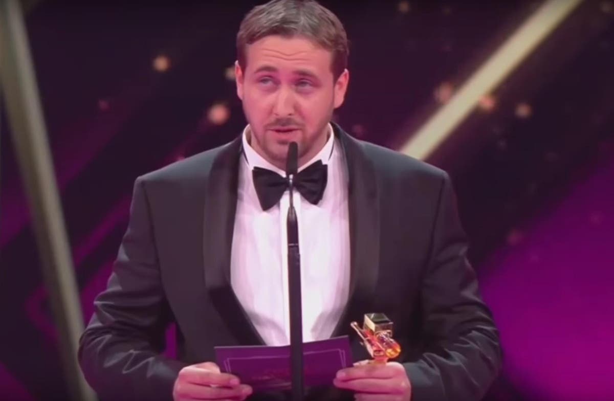 Ryan Gosling imposter somehow accepts La La Land’s Best Film award at ...