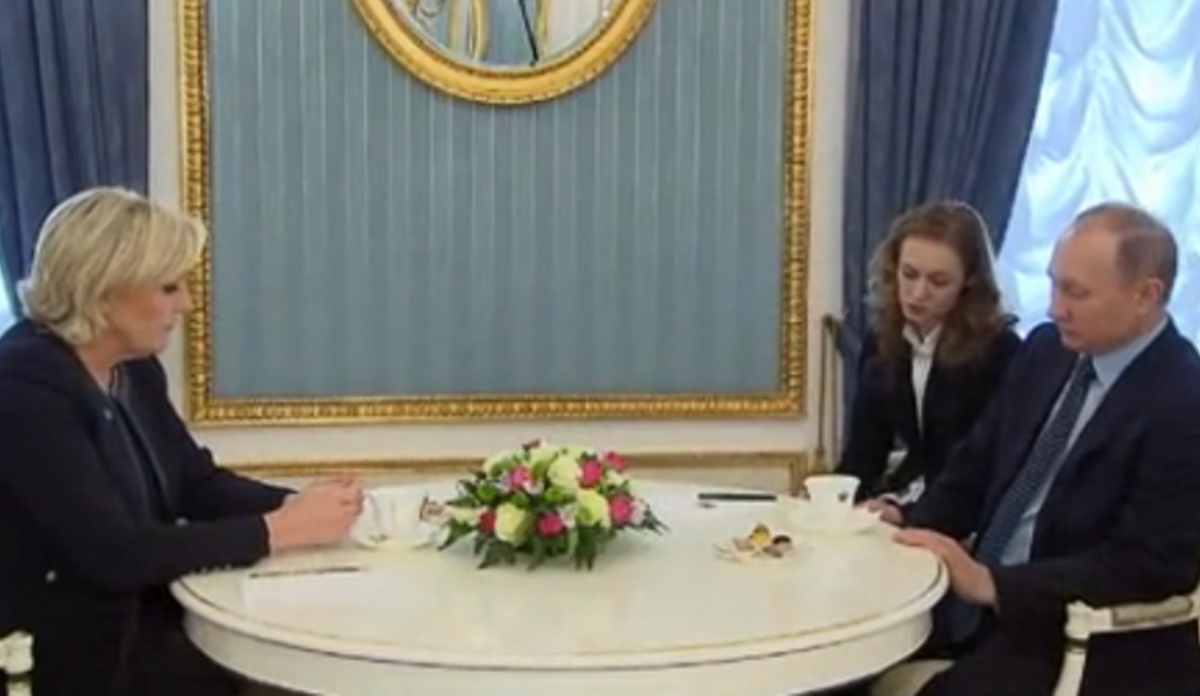 Marine Le Pen meets with Vladimir Putin on visit to Moscow | The ...