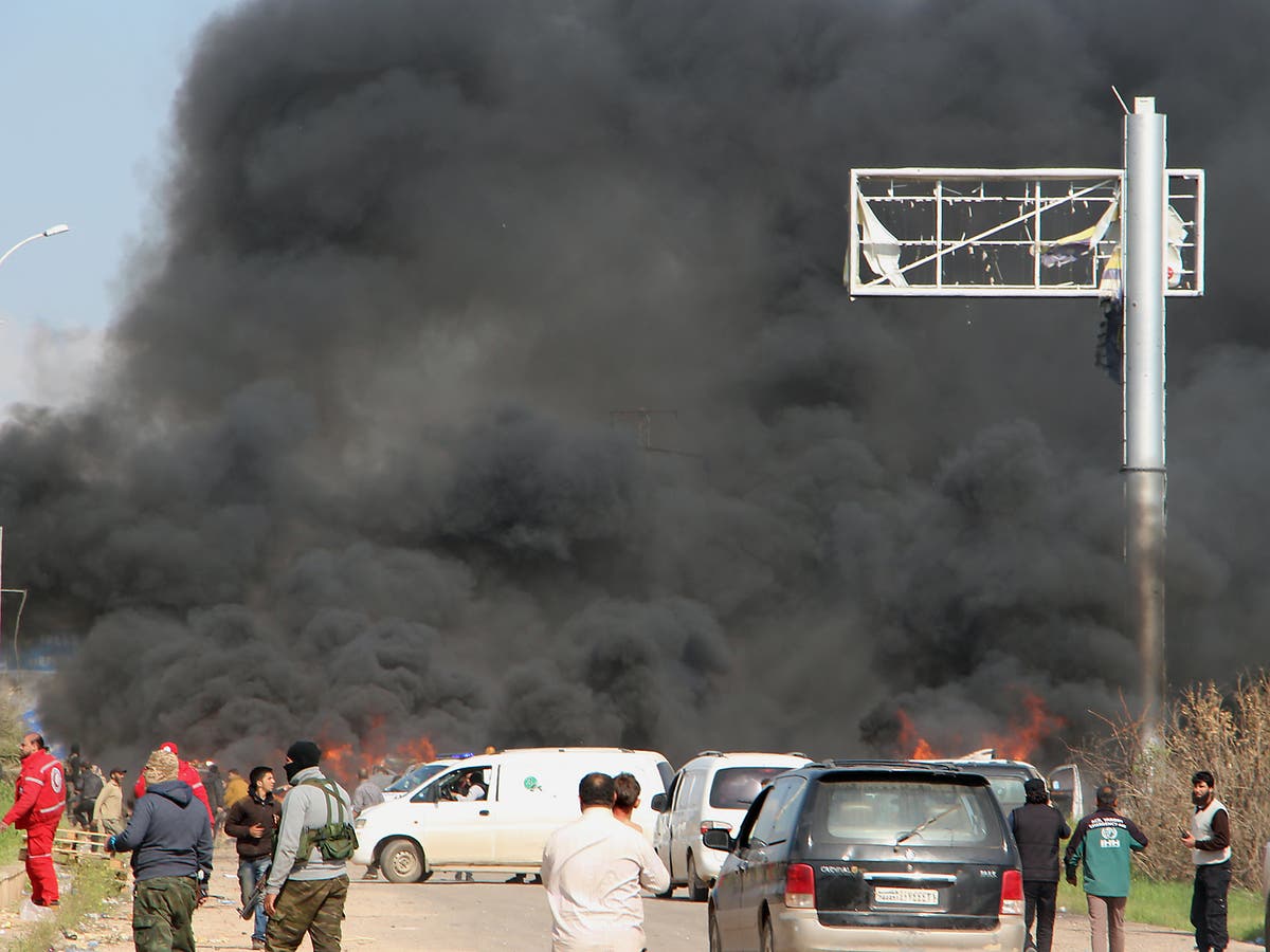 Syria: Bombing hits bus convoy carrying civilians evacuated from ...